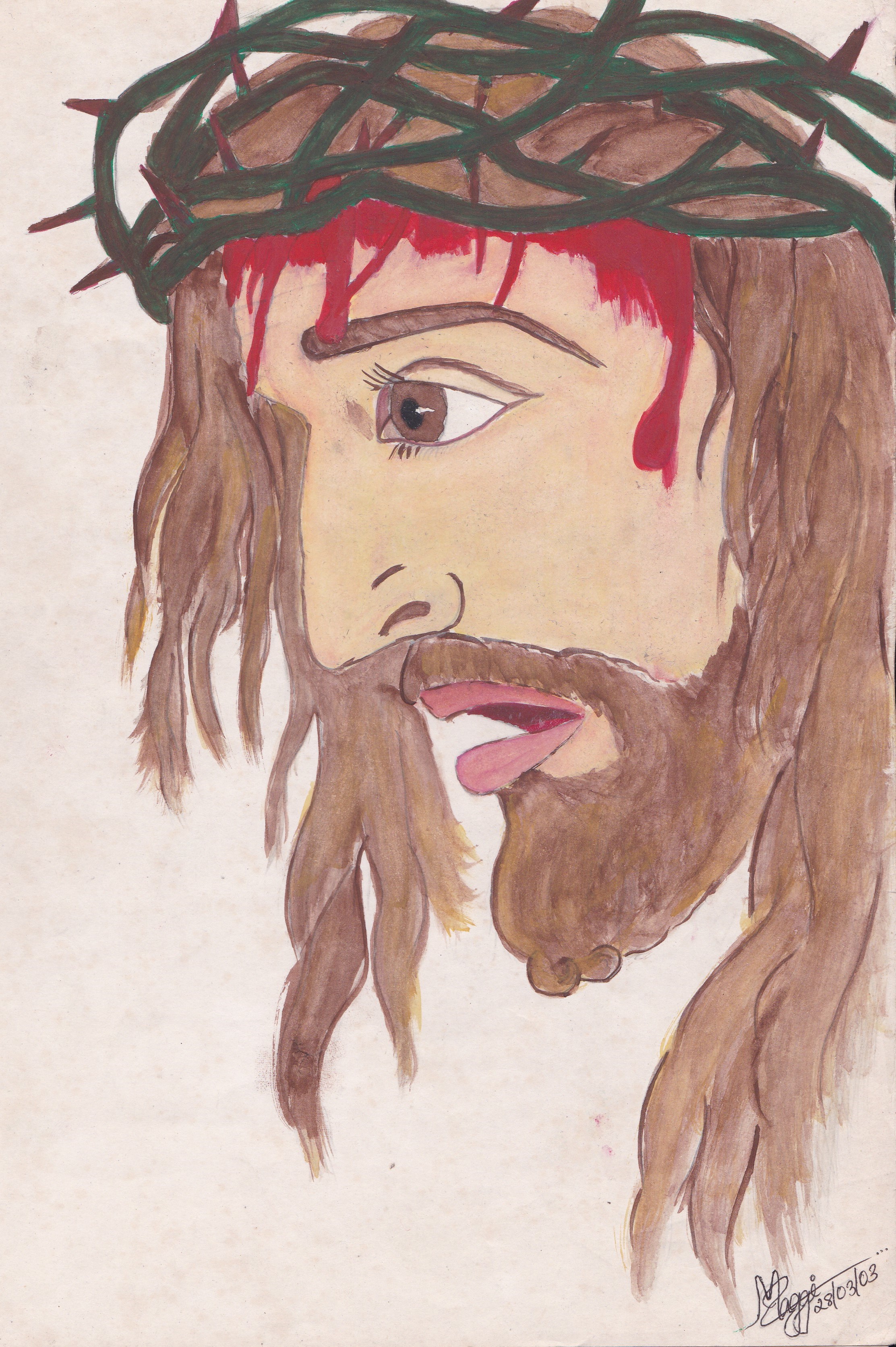 Drawings – Maggie 11 Holy Face – Nelson MCBS