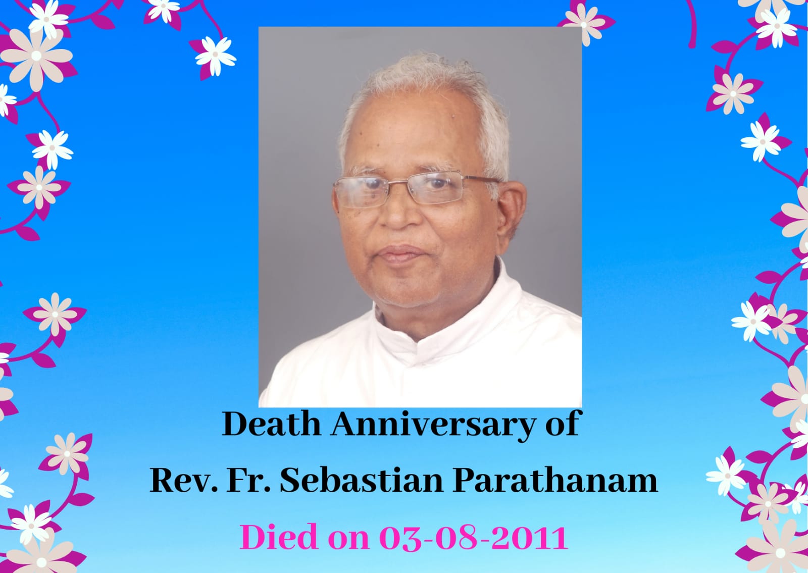 Rev. Fr Sebastian Parathanam MCBS (1936-2011) – Nelson MCBS