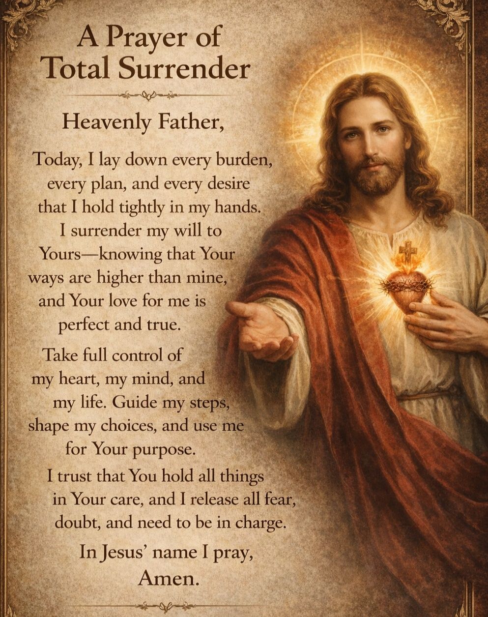 A Prayer of Total Surrender – Nelson MCBS