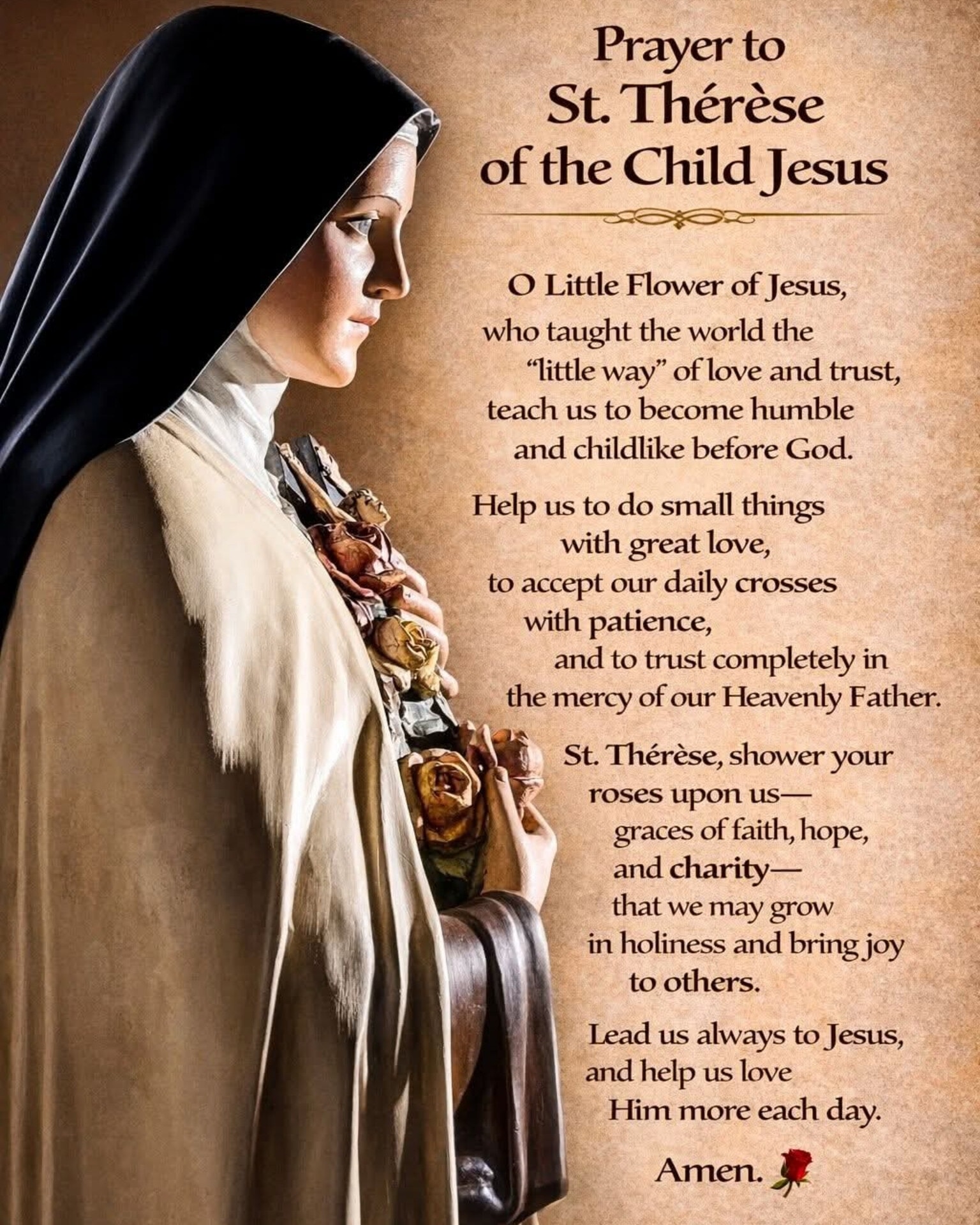 Prayer to St. Thérèse of the Child Jesus – Nelson MCBS