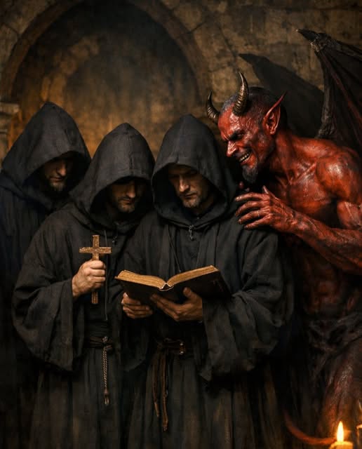 Thee Monks and the devil – Nelson MCBS