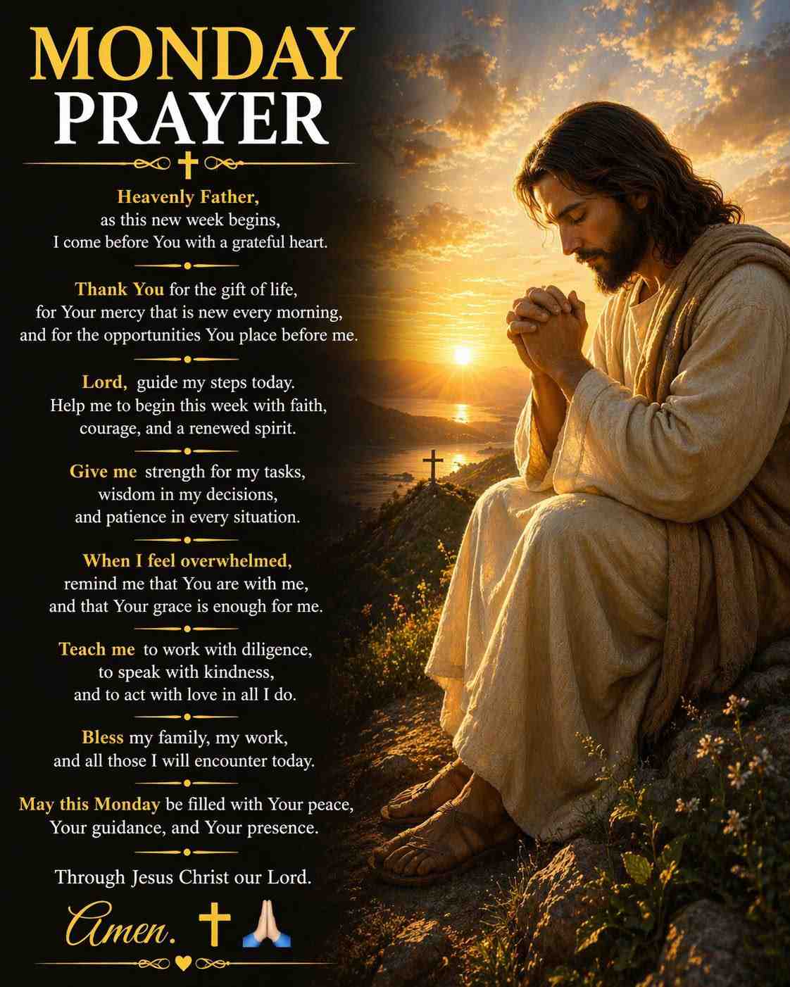 Monday Prayer – Nelson MCBS